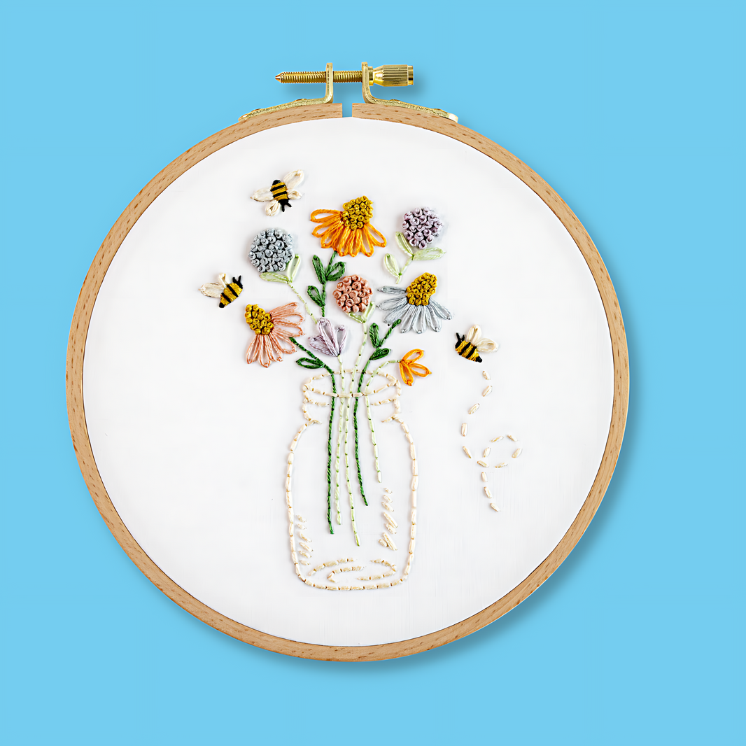 Clever Poppy | Beginner Embroidery Kits & Supplies
