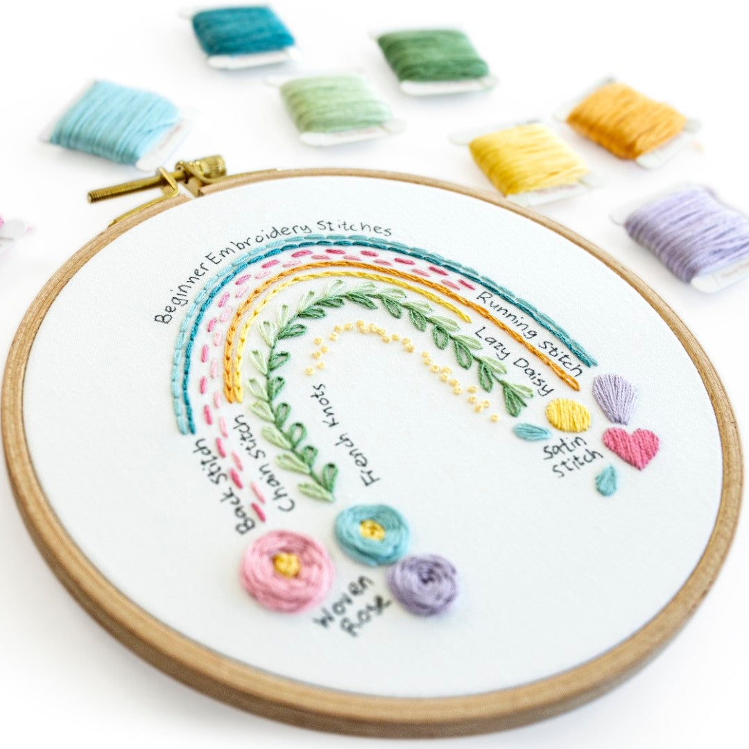 Rainbow Stitch Sampler Beginner Kit | Clever Poppy