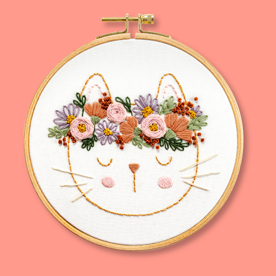 Clever Poppy | Beginner Embroidery Kits & Supplies
