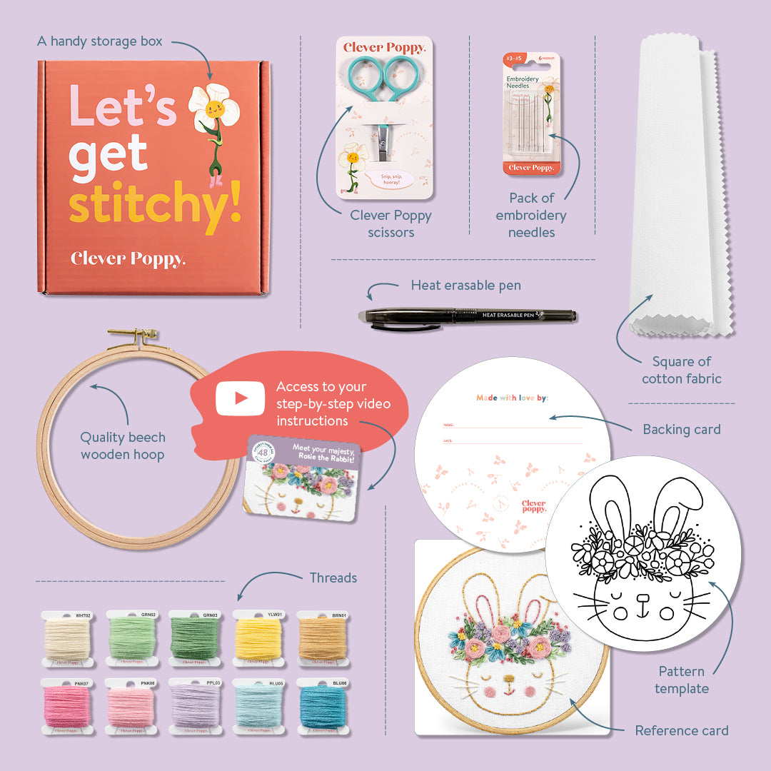 Rosie the Rabbit Beginner Kit | Clever Poppy